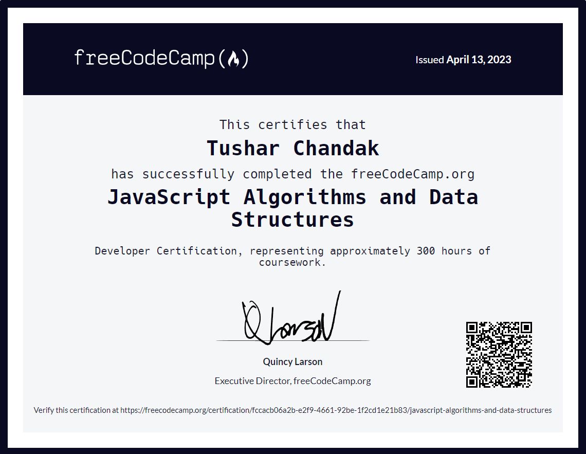Tushar Chandak on LinkedIn: #javascript #datastructures #algorithms Tushar Chandak on LinkedIn: #javascript #datastructures #algorithms