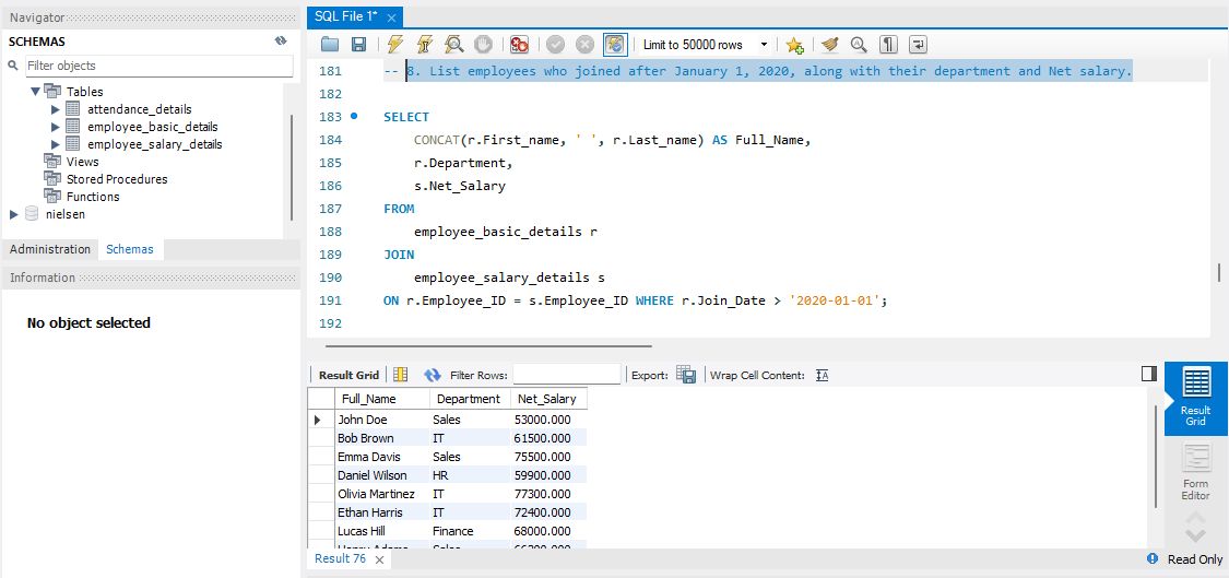 Lakshmanan M on LinkedIn: #sql #dataanalytics #employeeinsights # ... Lakshmanan M on LinkedIn: #sql #dataanalytics #employeeinsights # ...