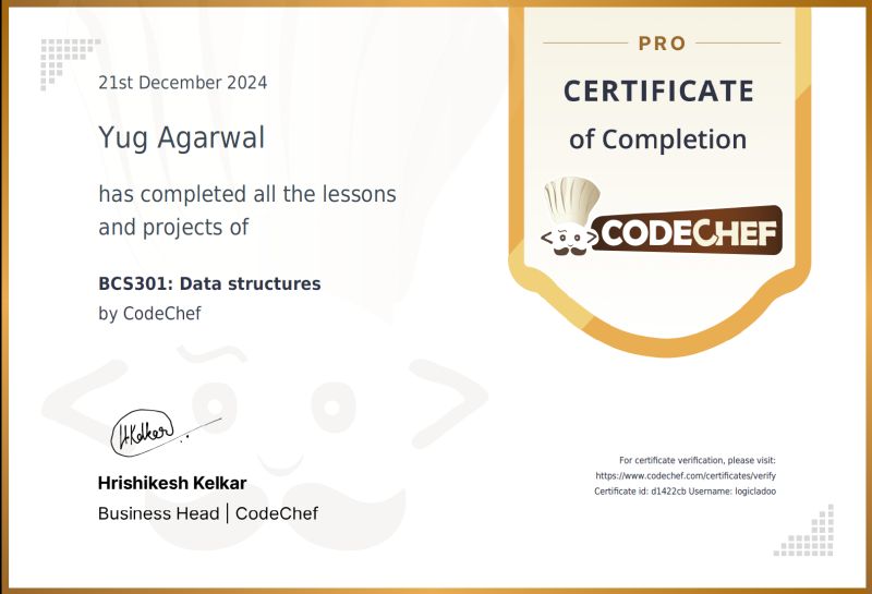 Yug Agarwal on LinkedIn: #datastructures #algorithms #codechef #coding ... Yug Agarwal on LinkedIn: #datastructures #algorithms #codechef #coding ...