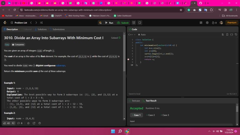 Triumphed over LeetCode challenge 3010 | Moizna Zaheer posted on the ... Triumphed over LeetCode challenge 3010 | Moizna Zaheer posted on the ...