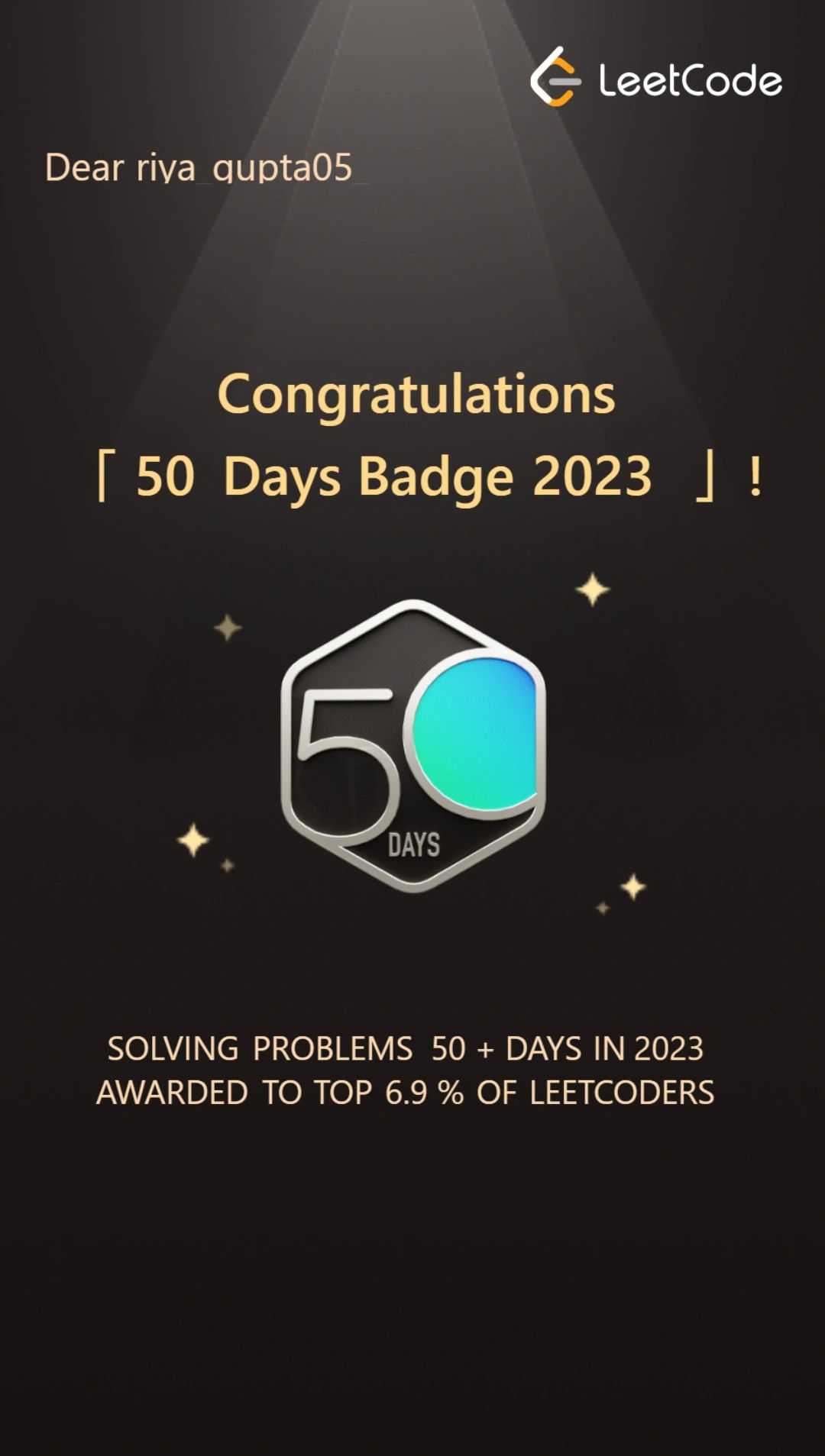 Riya Gupta on LinkedIn: #achievementunlocked #leetcode Riya Gupta on LinkedIn: #achievementunlocked #leetcode