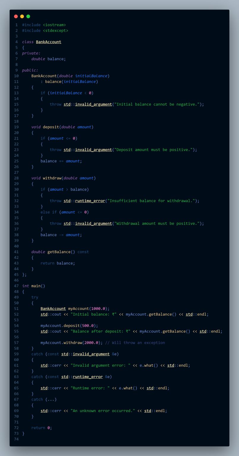 Kaustubh Tripathi on LinkedIn: #cplusplus #exceptionhandling # ... Kaustubh Tripathi on LinkedIn: #cplusplus #exceptionhandling # ...