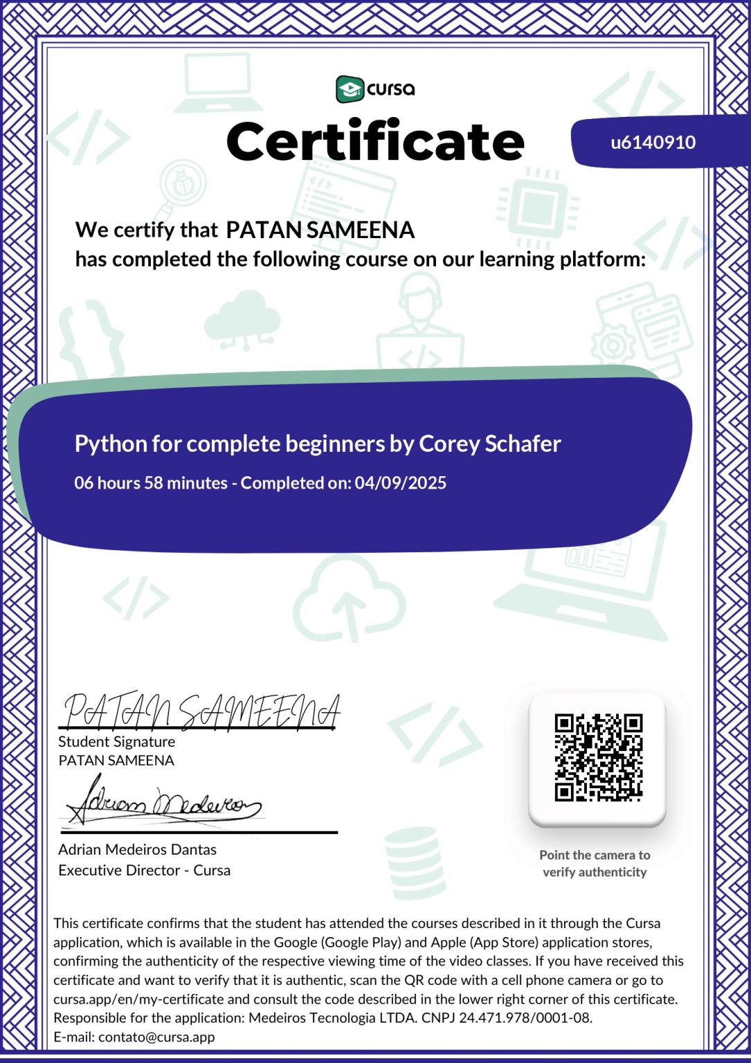 #python #cursa #certificate #coding #learning #developerjourney ... #python #cursa #certificate #coding #learning #developerjourney ...