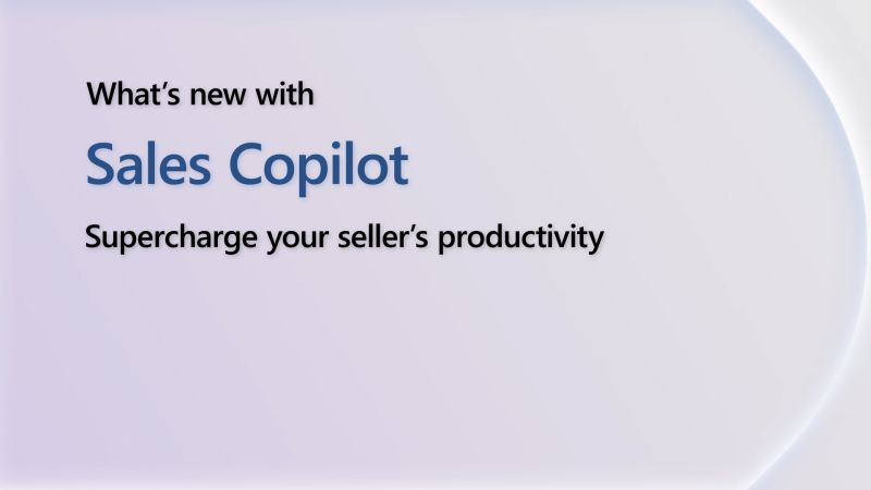 Supercharge seller productivity | Microsoft Dynamics 365 Community Supercharge seller productivity | Microsoft Dynamics 365 Community
