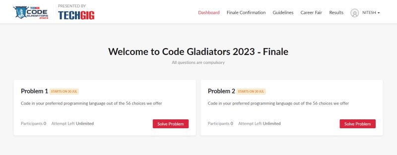 Nitesh Kumar Mehta on LinkedIn: #codegladiators #codingchallenge #dsa Nitesh Kumar Mehta on LinkedIn: #codegladiators #codingchallenge #dsa