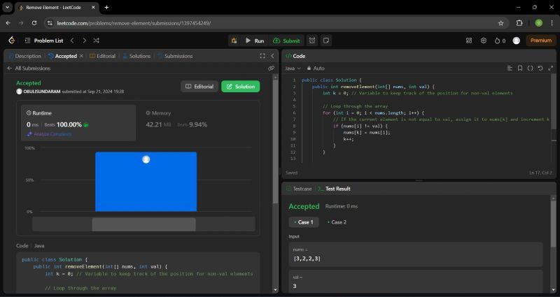 OBULISUNDARAM O on LinkedIn: #day8 #leetcode #codingjourney #java # ... OBULISUNDARAM O on LinkedIn: #day8 #leetcode #codingjourney #java # ...
