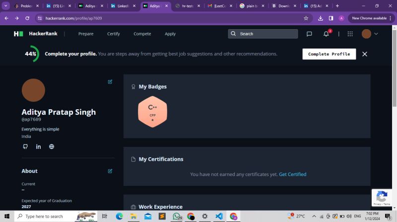 Aditya Pratap Singh on LinkedIn: #request #hackerrank #coding #programming Aditya Pratap Singh on LinkedIn: #request #hackerrank #coding #programming
