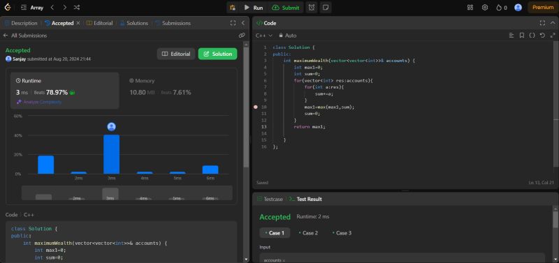 Sanjay J on LinkedIn: #100daysofcode #leetcode #codingjourney Sanjay J on LinkedIn: #100daysofcode #leetcode #codingjourney