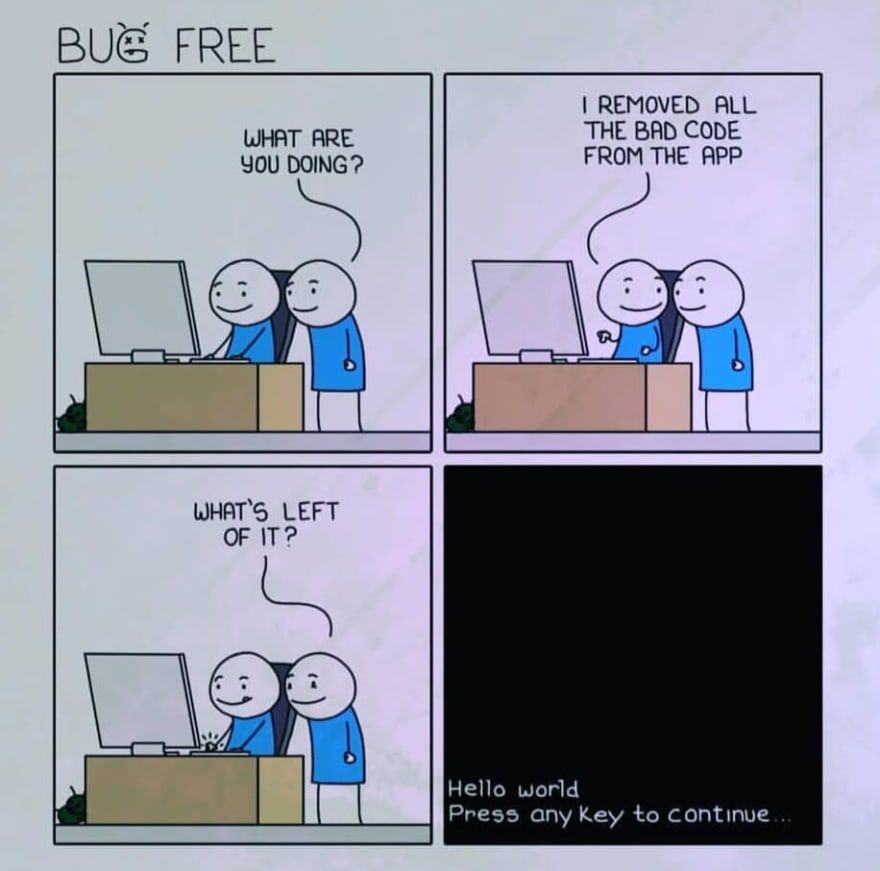 Gagan Saini on LinkedIn: #javascript #bugfixing #bugs #qualitycode #memes Gagan Saini on LinkedIn: #javascript #bugfixing #bugs #qualitycode #memes