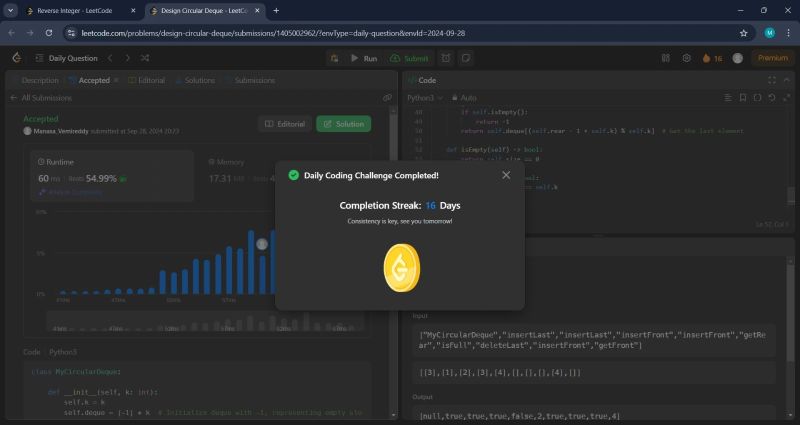 Manasa Vemireddy on LinkedIn: #day16 #consistentprogramming #dsa #leetcode Manasa Vemireddy on LinkedIn: #day16 #consistentprogramming #dsa #leetcode