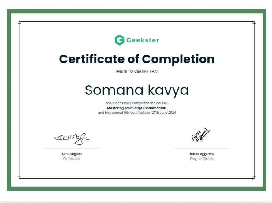 #geekster #certificationcourse #masteringjavascript #sahilmiglani ... #geekster #certificationcourse #masteringjavascript #sahilmiglani ...
