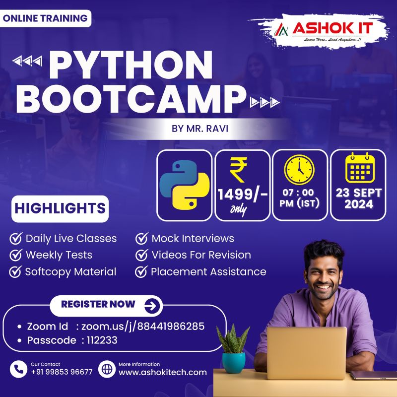 Ashok IT on LinkedIn: #pythonbootcamp #learnpython #programmingskills # ... Ashok IT on LinkedIn: #pythonbootcamp #learnpython #programmingskills # ...