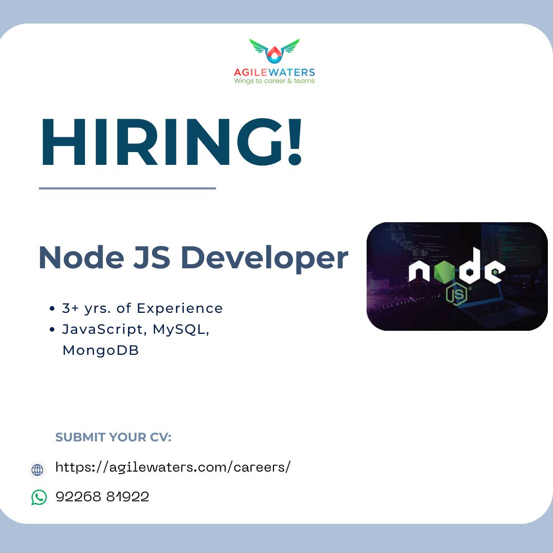 ACPL - AgileWaters Consulting Pvt. Ltd. on LinkedIn: #nodejs # ... ACPL - AgileWaters Consulting Pvt. Ltd. on LinkedIn: #nodejs # ...