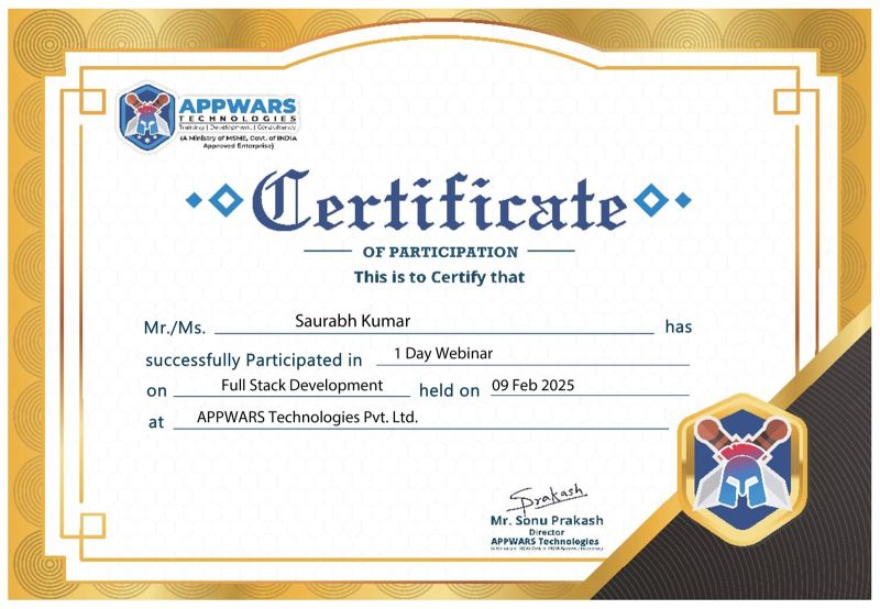 Saurabh Kumar Suman (Mr.Java) on LinkedIn: #fullstackdevelopment # ... Saurabh Kumar Suman (Mr.Java) on LinkedIn: #fullstackdevelopment # ...