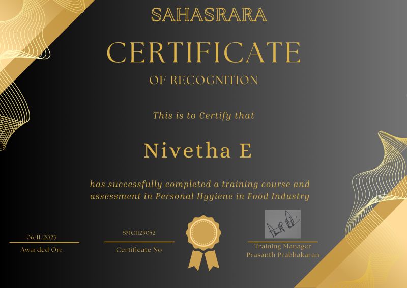 Nivetha Elangovan posted on LinkedIn Nivetha Elangovan posted on LinkedIn
