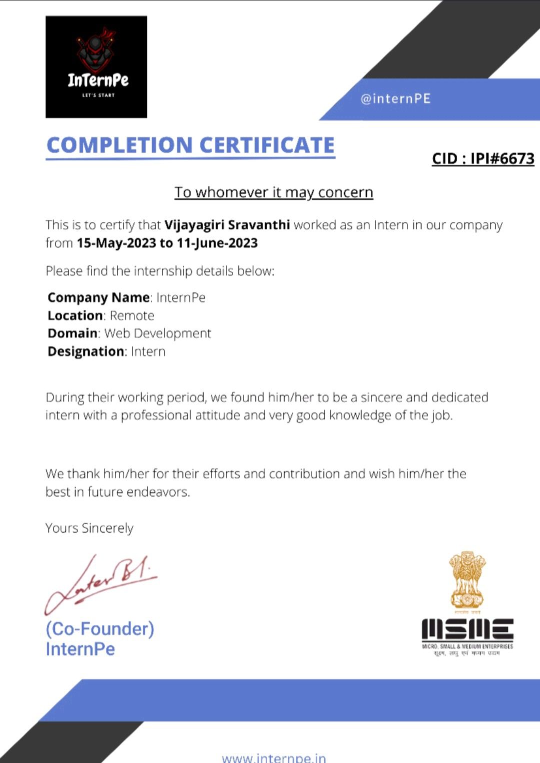 Hello connections!!! I am glad to share that I have successfully ... Hello connections!!! I am glad to share that I have successfully ...