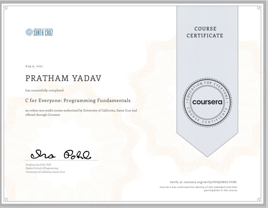 #learning #programming #cprogramming #skilldevelopment | Pratham Yadav #learning #programming #cprogramming #skilldevelopment | Pratham Yadav