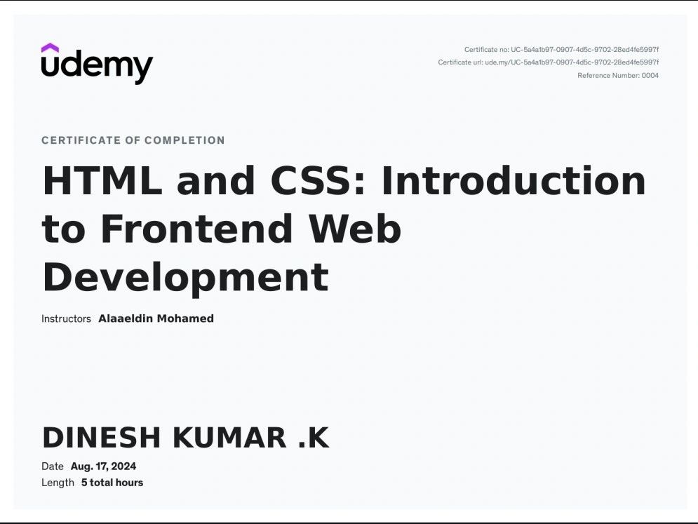 Dinesh Kumar. K on LinkedIn: #webdevelopment #html #css #frontend # ... Dinesh Kumar. K on LinkedIn: #webdevelopment #html #css #frontend # ...