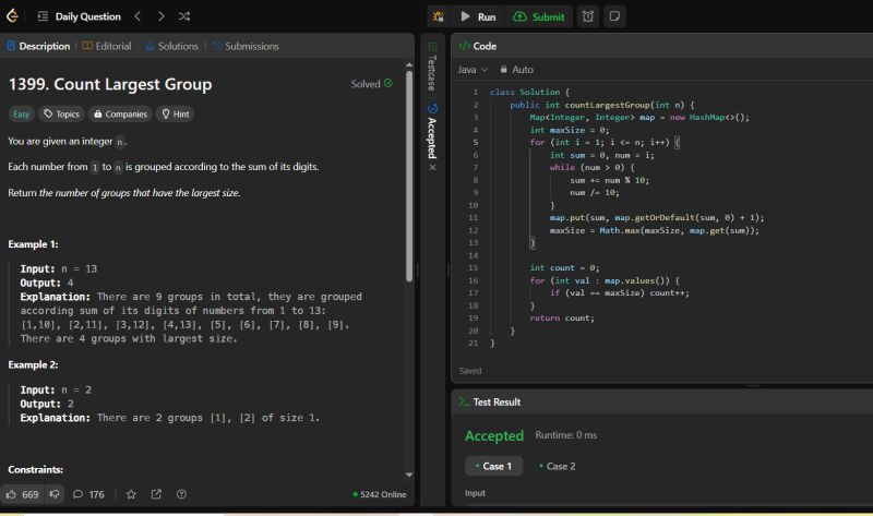 #100daysofcode #100daysofcode #leetcode #hashmap #java #digitsum ... #100daysofcode #100daysofcode #leetcode #hashmap #java #digitsum ...