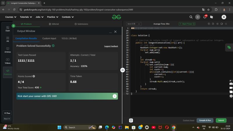 #100daysofcode #geeksforgeeks #dsa #codingchallenge #problemsolving ... #100daysofcode #geeksforgeeks #dsa #codingchallenge #problemsolving ...