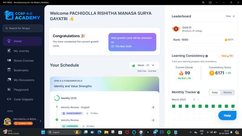 Rishitha Manasa Surya Gayatri Pachigolla on LinkedIn: #ccbpians #coding ... Rishitha Manasa Surya Gayatri Pachigolla on LinkedIn: #ccbpians #coding ...