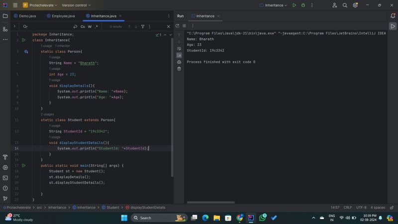Bharath Pabboju on LinkedIn: #protechelevate #java Bharath Pabboju on LinkedIn: #protechelevate #java