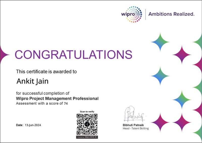 Ankit Jain on LinkedIn: #wipro #pmp Ankit Jain on LinkedIn: #wipro #pmp