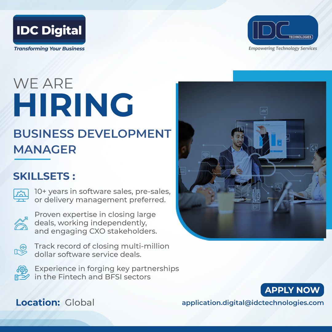 IDC Technologies, Inc. on LinkedIn: #hiringnow #idctechnologies # ... IDC Technologies, Inc. on LinkedIn: #hiringnow #idctechnologies # ...