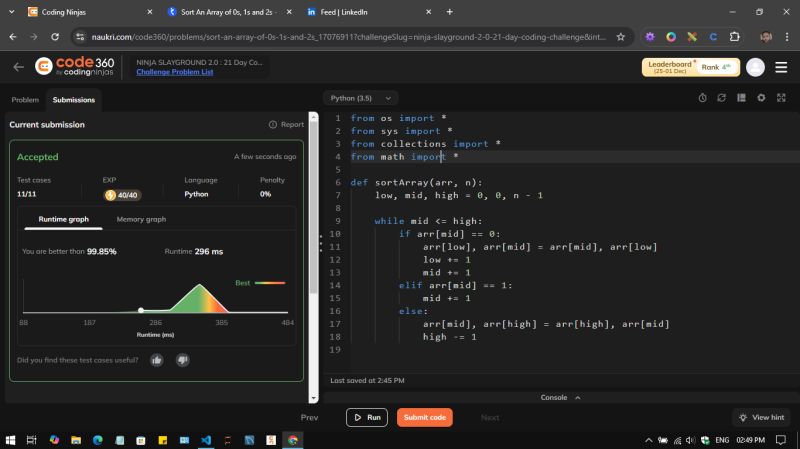 Sourav Nandi on LinkedIn: #ninjasslayground #codingninjas #problemsolving Sourav Nandi on LinkedIn: #ninjasslayground #codingninjas #problemsolving