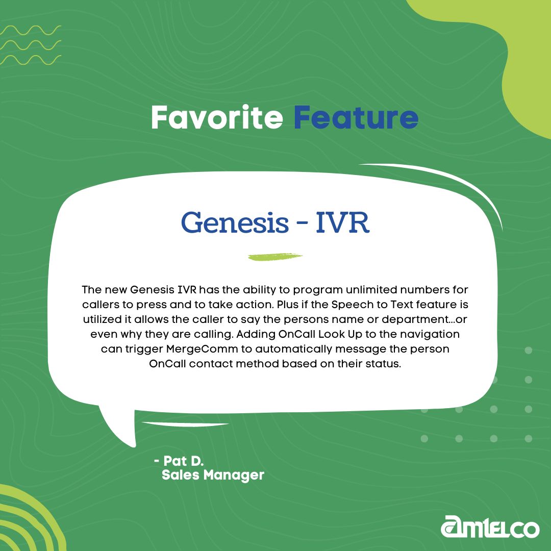 Amtelco on LinkedIn: #favoritefeaturerevealed #employeeinsights # ... Amtelco on LinkedIn: #favoritefeaturerevealed #employeeinsights # ...