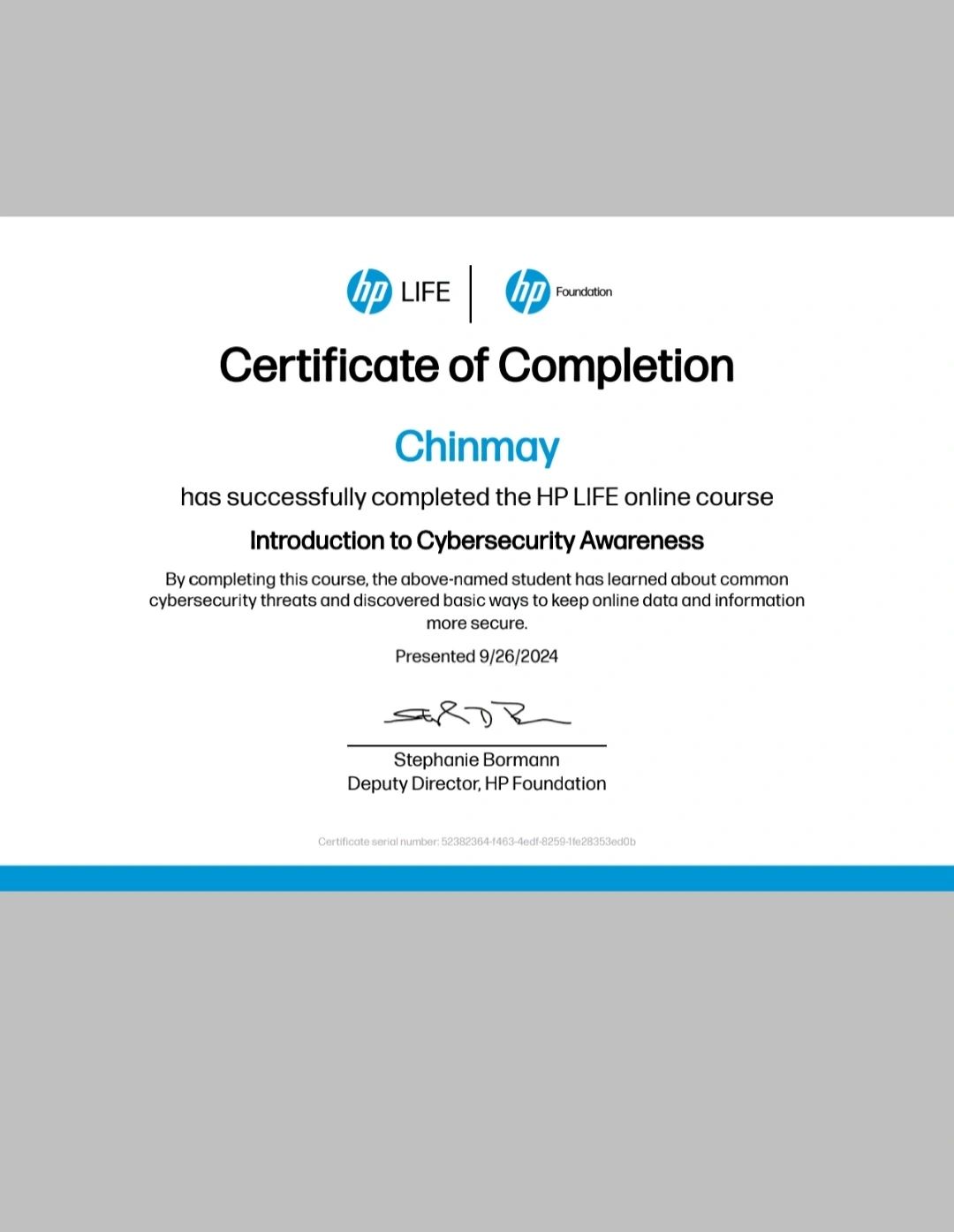 Chinmay Silla on LinkedIn: #cybersecurity #learning #hpfoundation # ... Chinmay Silla on LinkedIn: #cybersecurity #learning #hpfoundation # ...