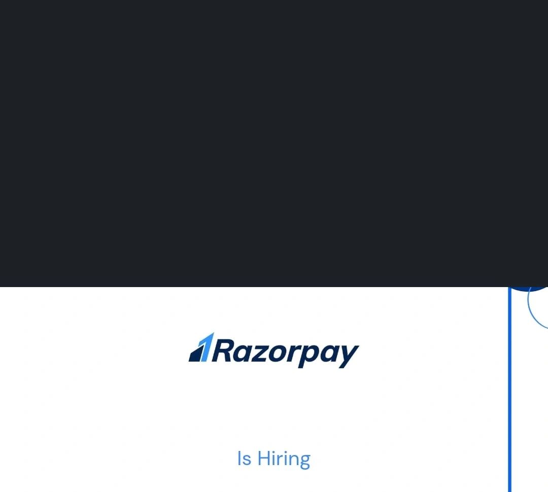 Razorpay is hiring frontend engineer intern Expected Salary: 16LPA ... Razorpay is hiring frontend engineer intern Expected Salary: 16LPA ...