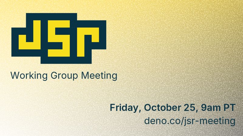 Deno on LinkedIn: #deno #javascript #typescript #webdevelopment #jsr #node Deno on LinkedIn: #deno #javascript #typescript #webdevelopment #jsr #node
