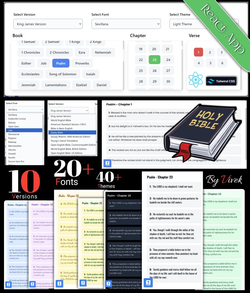 VIVEK THUMU on LinkedIn: #mern #react #tailwindcss #bibleapp # ... VIVEK THUMU on LinkedIn: #mern #react #tailwindcss #bibleapp # ...