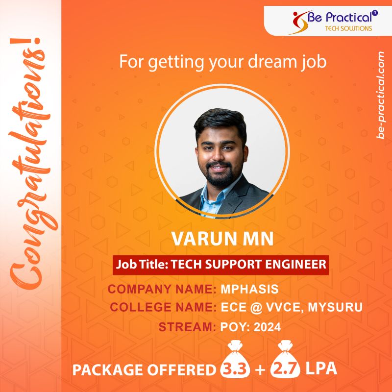 Be Practical Tech Solutions on LinkedIn: #congratulations #gotjob # ... Be Practical Tech Solutions on LinkedIn: #congratulations #gotjob # ...
