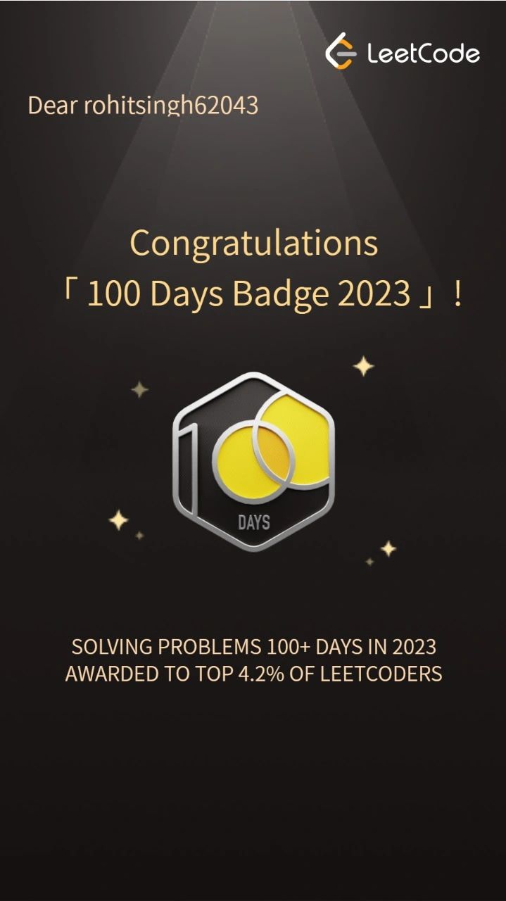Rohit Kumar Singh on LinkedIn: #leetcode #100daysofcode #problemsolving ... Rohit Kumar Singh on LinkedIn: #leetcode #100daysofcode #problemsolving ...