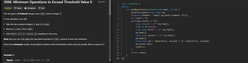 Saikat Das on LinkedIn: Day 2/100 days code challenge Leetcode 3066 ... Saikat Das on LinkedIn: Day 2/100 days code challenge Leetcode 3066 ...