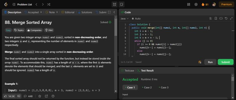 #100daysofcodingchallenge #leetcode #java #dsajourney | SAI KIRAN KUMAR ... #100daysofcodingchallenge #leetcode #java #dsajourney | SAI KIRAN KUMAR ...
