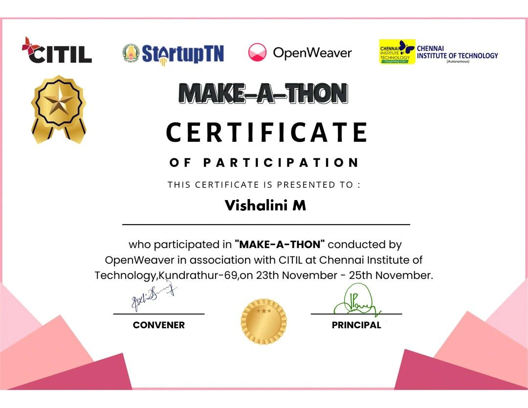 Vishalini Moorthy on LinkedIn: #makethon #innovation #certificate # ... Vishalini Moorthy on LinkedIn: #makethon #innovation #certificate # ...