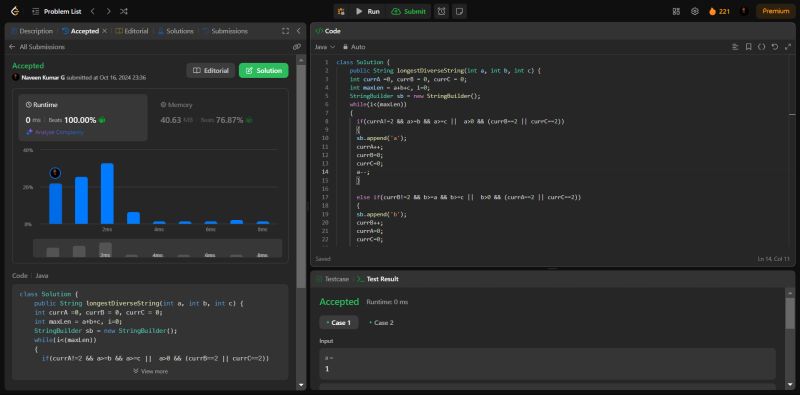 Naveen Kumar on LinkedIn: Leetcode problem of the day : Longest Happy ... Naveen Kumar on LinkedIn: Leetcode problem of the day : Longest Happy ...