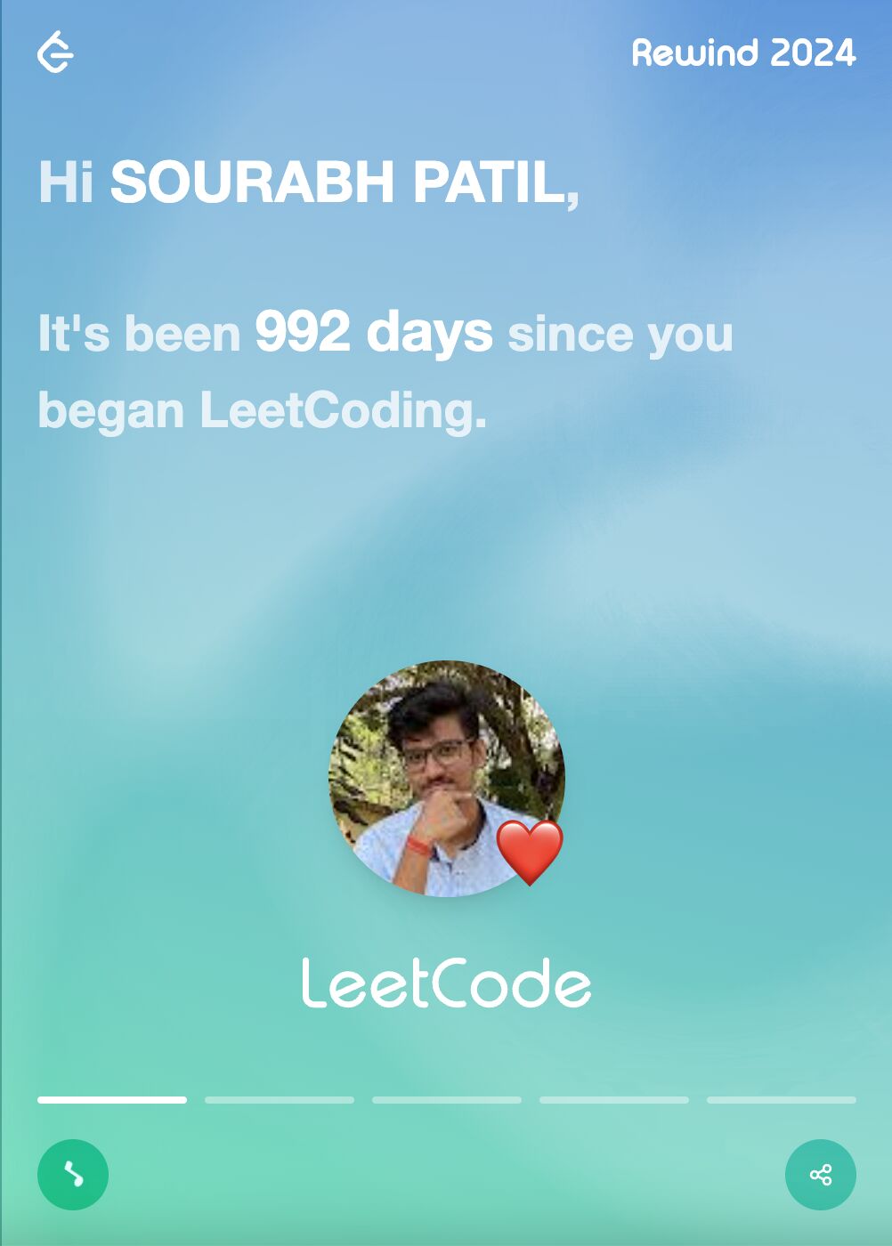 SOURABH PATIL on LinkedIn: #newyear #dsa #coding #consistent #leetcode SOURABH PATIL on LinkedIn: #newyear #dsa #coding #consistent #leetcode