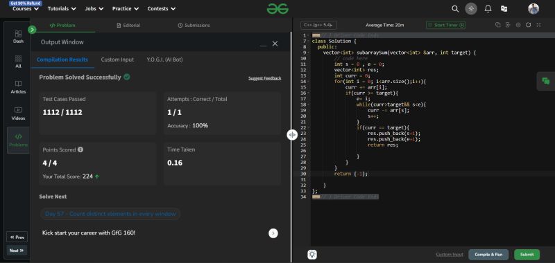 Deepak Katiyar on LinkedIn: #gfg160 #codingjourney #problemsolving #gfg ... Deepak Katiyar on LinkedIn: #gfg160 #codingjourney #problemsolving #gfg ...