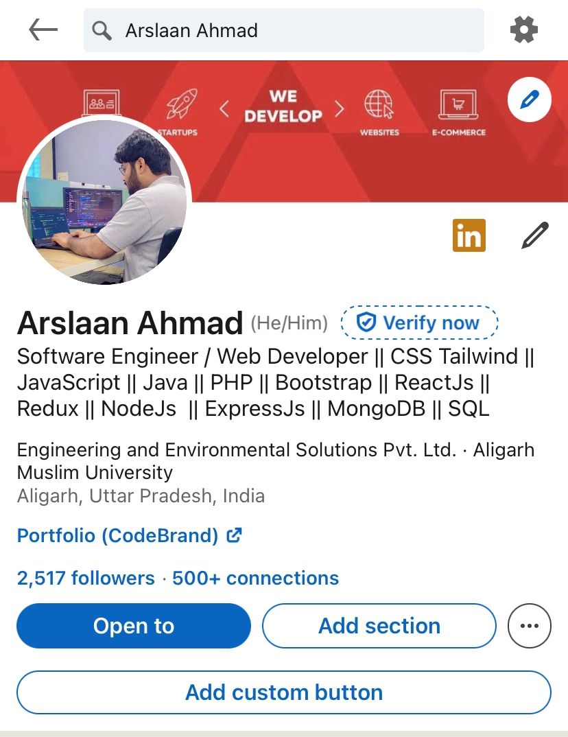 Arslaan Ahmad on LinkedIn: #webdevelopment #javascript #java #php # ... Arslaan Ahmad on LinkedIn: #webdevelopment #javascript #java #php # ...