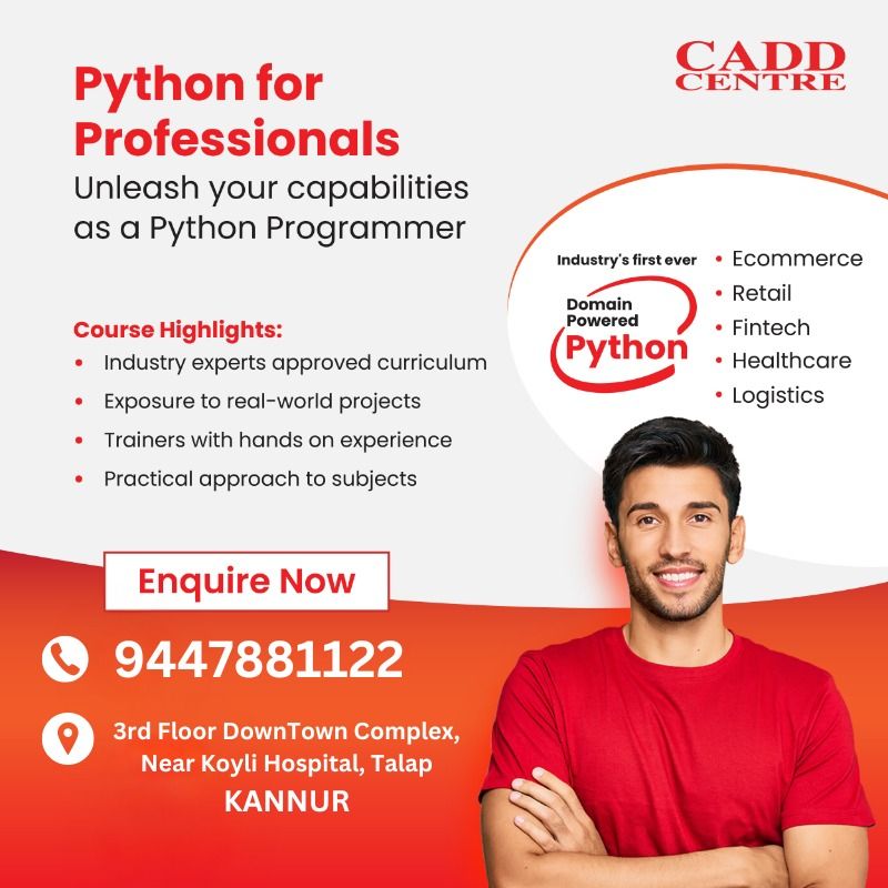 CADD Centre Kannur on LinkedIn: #pythonprogramming #learnpython # ... CADD Centre Kannur on LinkedIn: #pythonprogramming #learnpython # ...