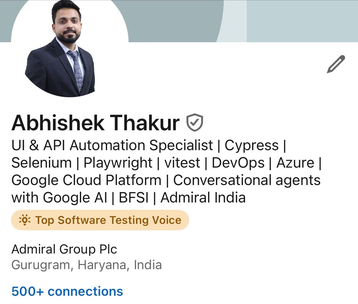 Abhishek Thakur on LinkedIn: #qa #automation #softwaretesting Abhishek Thakur on LinkedIn: #qa #automation #softwaretesting