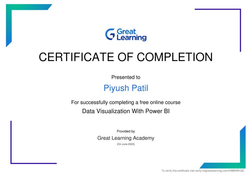 #learning #powerbi #intern #dataanalytics | Piyush Patil #learning #powerbi #intern #dataanalytics | Piyush Patil
