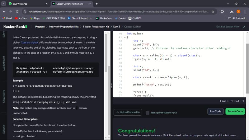 Sherril Johnson on LinkedIn: #cprogramming #codingchallenge # ... Sherril Johnson on LinkedIn: #cprogramming #codingchallenge # ...