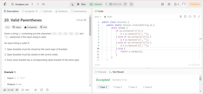 DHARSHANA S on LinkedIn: 🌟 Day 40/100: LeetCode Challenge - Valid ... DHARSHANA S on LinkedIn: 🌟 Day 40/100: LeetCode Challenge - Valid ...