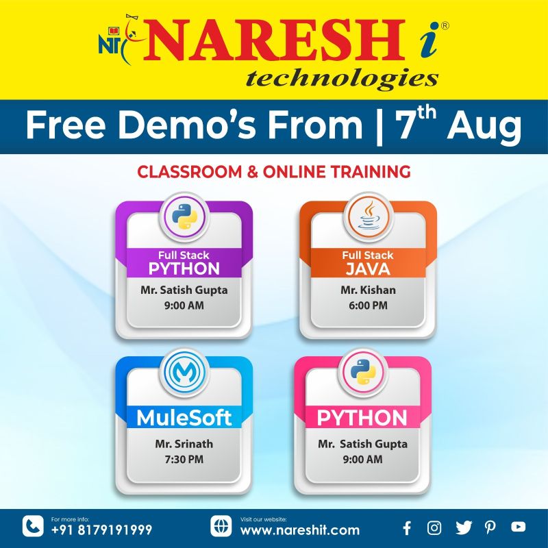 Naresh i Technologies on LinkedIn: #softwaretraining #software # ... Naresh i Technologies on LinkedIn: #softwaretraining #software # ...