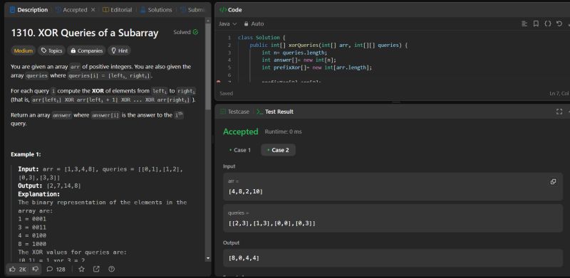 Angad Sudan on LinkedIn: #codingchallenge #leetcode #xorqueries #dsa # ... Angad Sudan on LinkedIn: #codingchallenge #leetcode #xorqueries #dsa # ...